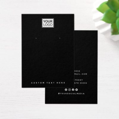 Earring display cards | Affordable prices | Large selection of templates