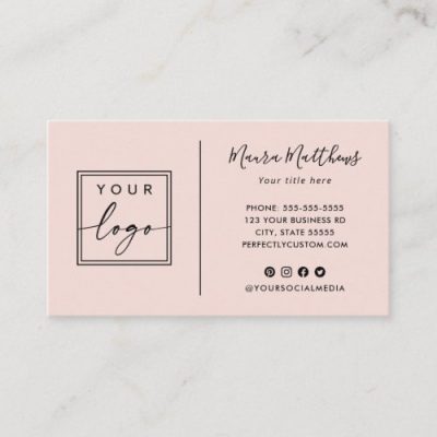 Pink business card templates | Affordable prices | Many styles and sizes