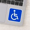 Blue disabled symbol, square with rounded corners sticker - Perfectly ...