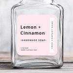 Modern minimal square light pink product label - Perfectly Custom