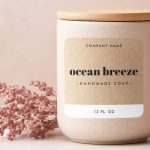 Modern minimal Kraft look square product label - Perfectly Custom