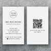 Logo QR code professional white business card - Perfectly Custom